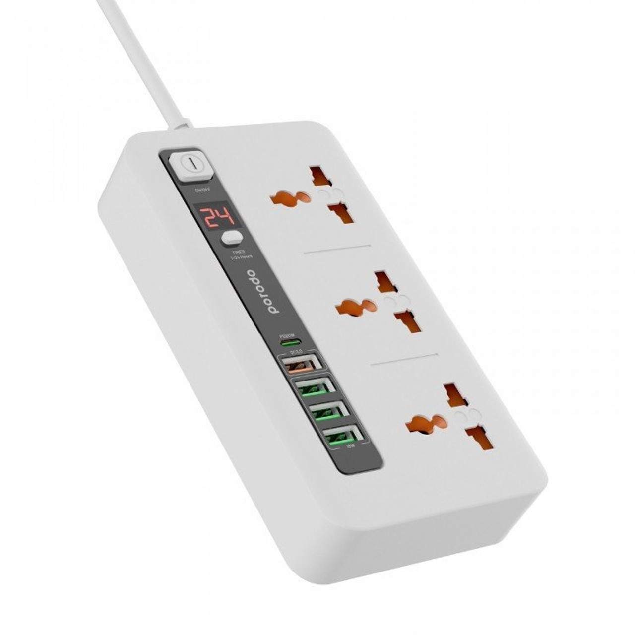 Porodo Multi-Port Power HUB 4 USB-A/USB-C Ultimate Home & Office Kit 2M ...