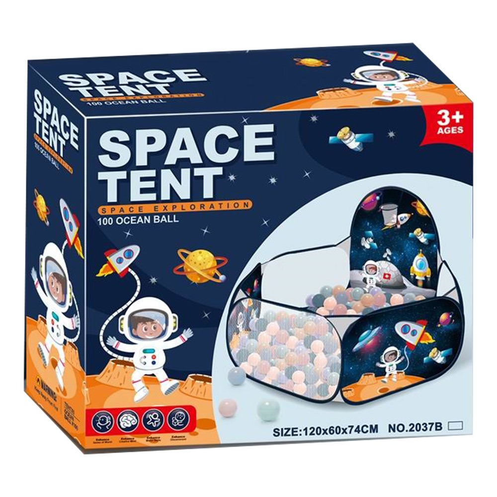 Space Tent Space Exploration with 100 Ocean Balls - Igoteck