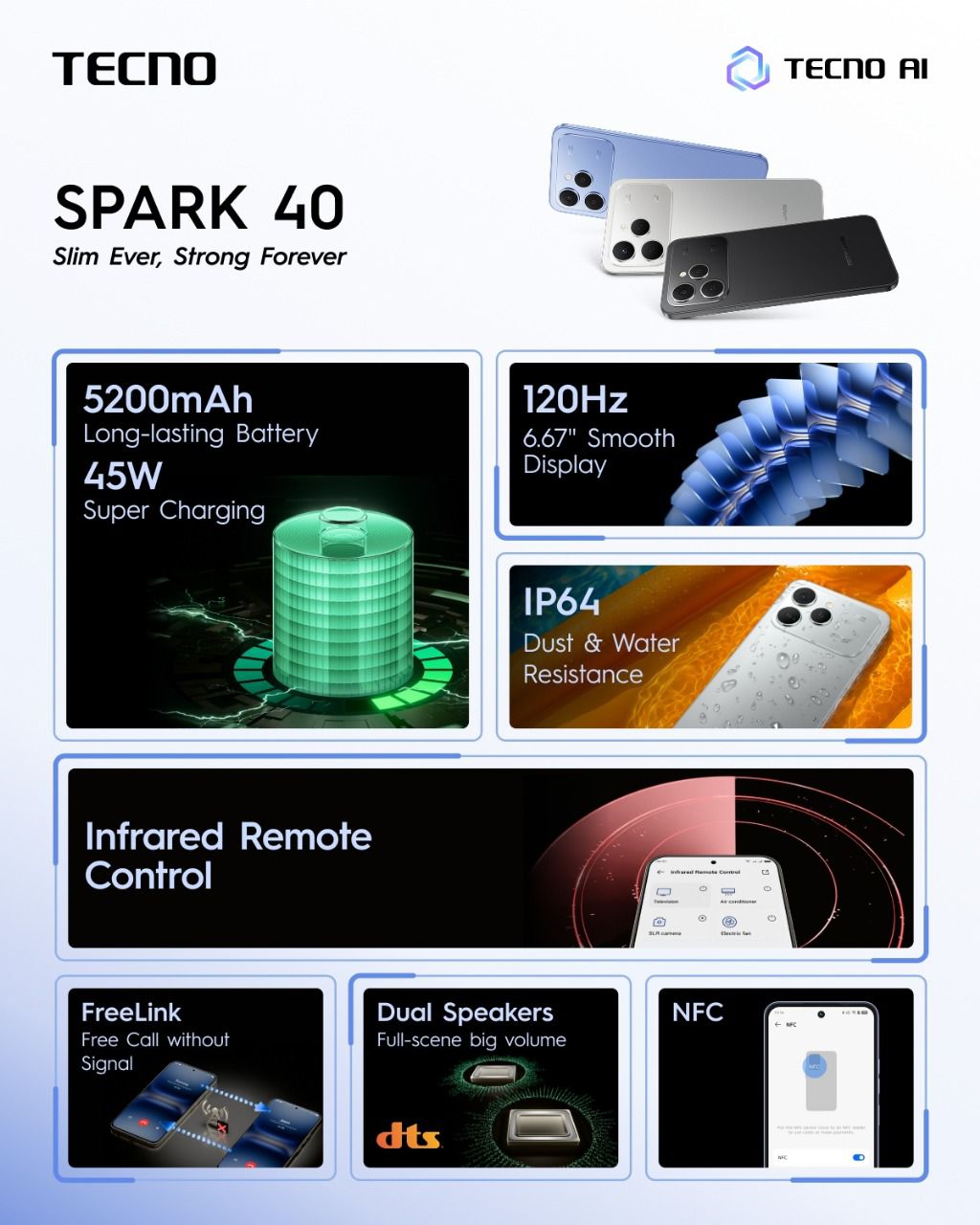 Tecno Spark 40 8/256Gb - Igoteck